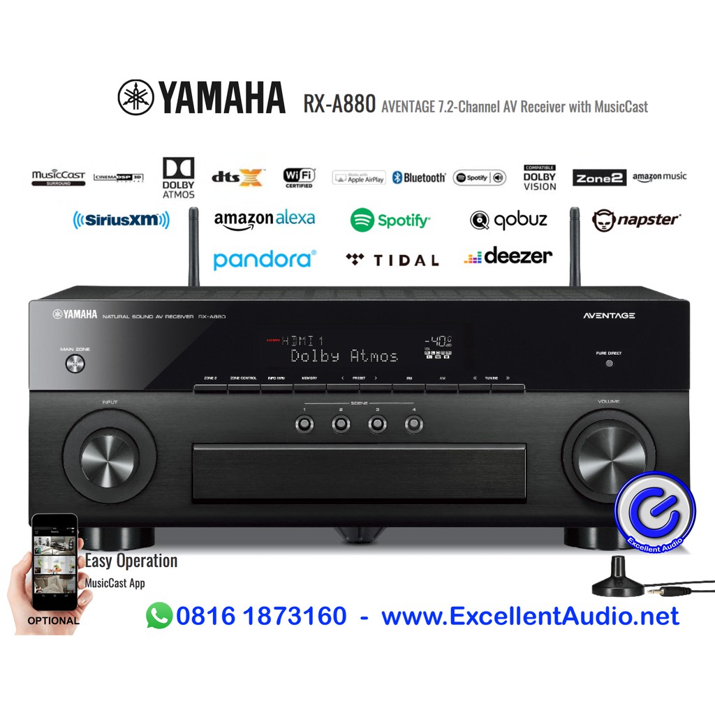 Jual Yamaha RXA880 RX A880 Aventage Dolby Atmos home theatre amplifier ...