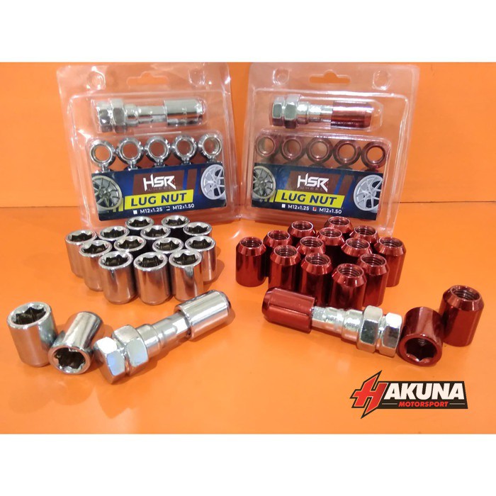 Jual Baut Mur Roda Seneka Lugnut Hsr Wheel Racing Red Ukuran 12X1,25/1 ...
