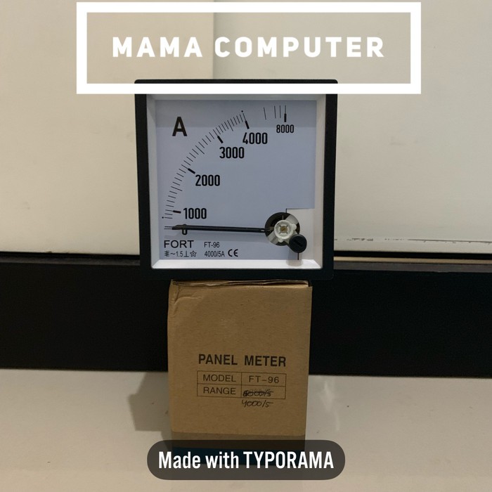 Jual Amper Panel Meter VIA CT-5A MERK FORT / AMPERE PANEL METER ...