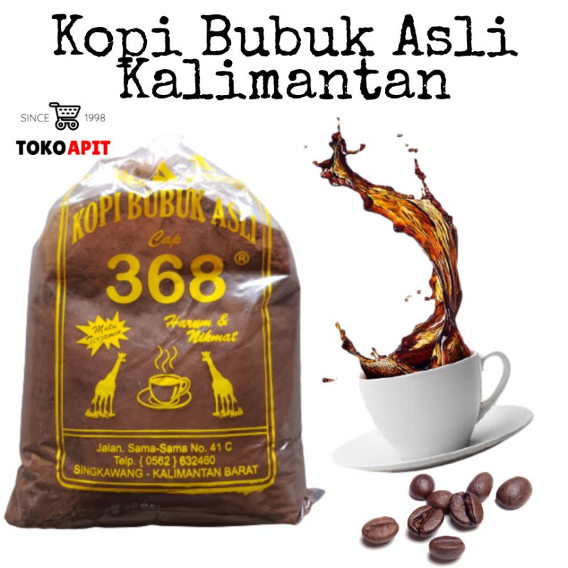 Jual KOPI BUBUK ROBUSTA KALIMANTAN ASLI ISI 1 KG / KOPI BUBUK ASLI CAP ...