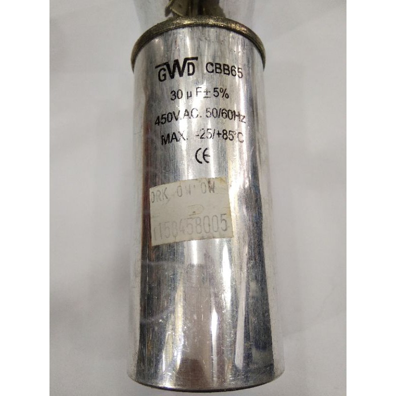 Jual Capacitor AC / Motor CBB65 30uF - 450V GWD MEGATRONIC | Shopee ...