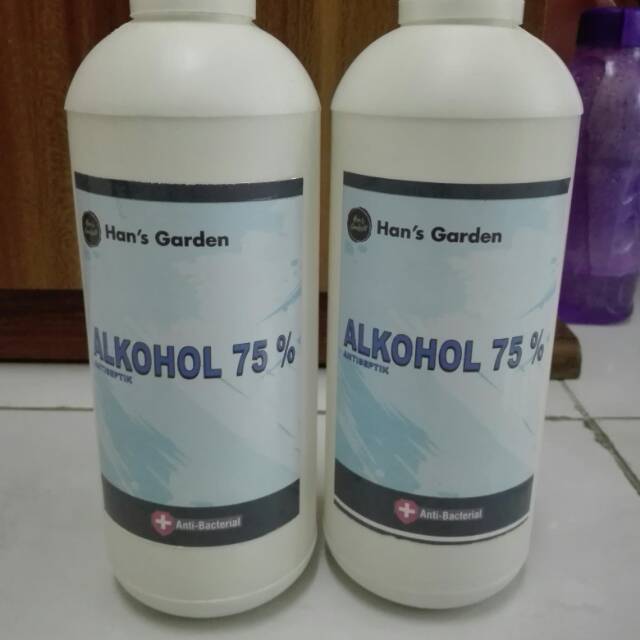Jual ALKOHOL ETHANOL 75% & 96% anti bacterial 1000ml ( 1 liter ...