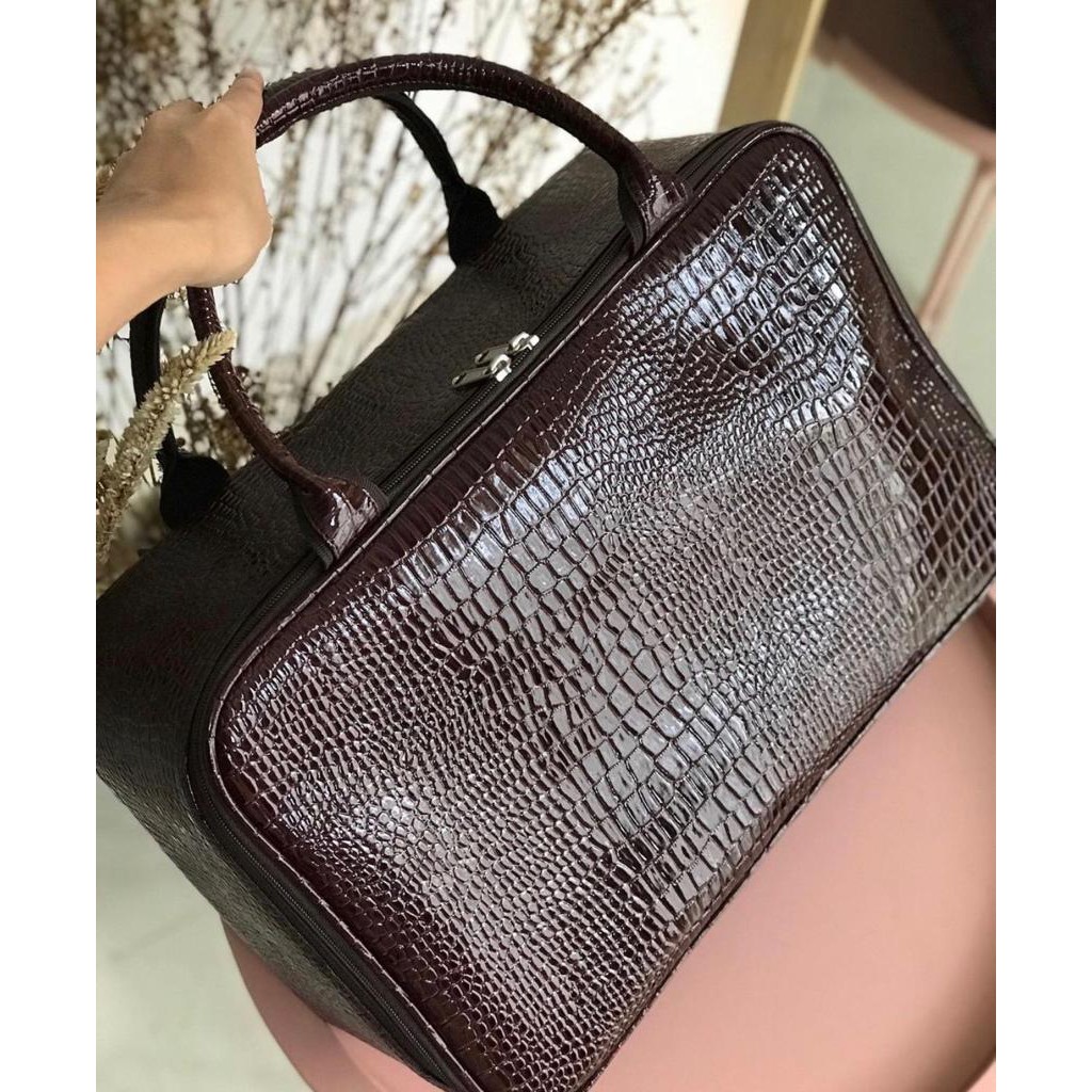Jual Tas Travel Koper Mini Hospital Bag CROCO GLOSSY | Shopee Indonesia