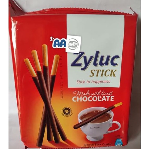 Jual ZYLUC STICK BISCUIT STICK DENGAN CHOCOLATE CREAM ISI 20 X 11 GR ...