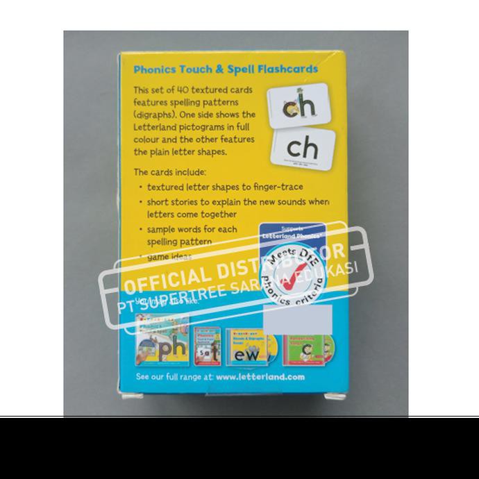 Jual Kartu Flash Bertekstur /Letterland Touch & Spell Flashcard ...