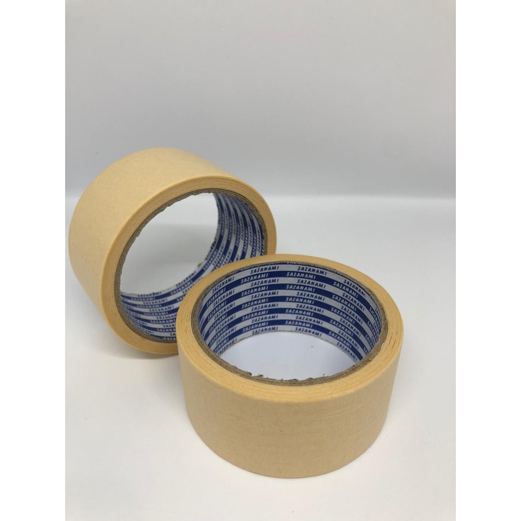 Jual LAKBAN KERTAS MASKING TAPE 2" X 15M KUNING SAZANAMI | Shopee Indonesia