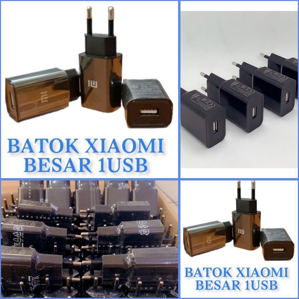 Jual NEW !! ADAPTOR XIAOMI 1 USB HITAM | Shopee Indonesia