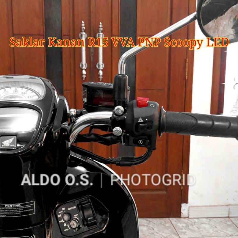 Jual Holder Saklar Kanan R15 VVA PNP Ke Scoopy LED Ring 12 K93 Saklar ...