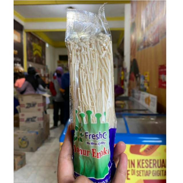 Jual Jamur Enoki korea 100 gram isi 2 bungkus | Shopee Indonesia