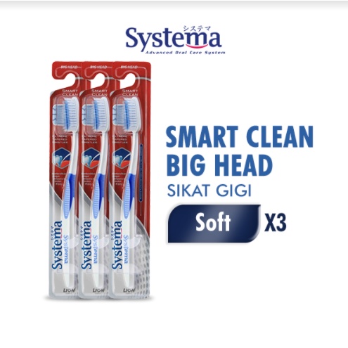Jual Systema Sikat Gigi Smart Clean Big Head x3 | Shopee Indonesia