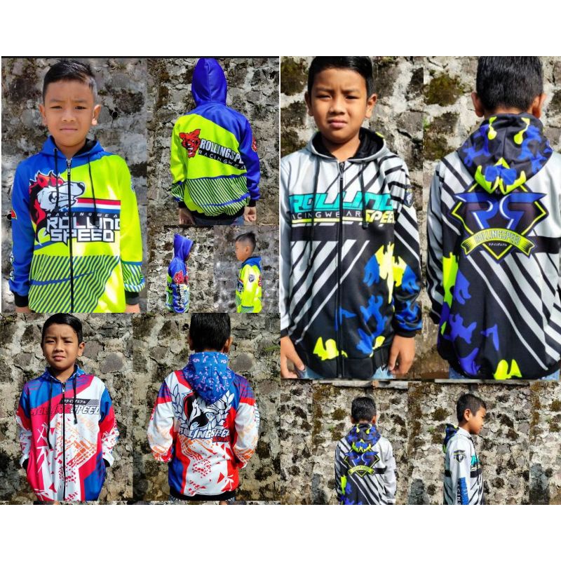 Jual Jaket Rolling Speed Anak Usia 6 Sampai 12 Tahun | Shopee Indonesia