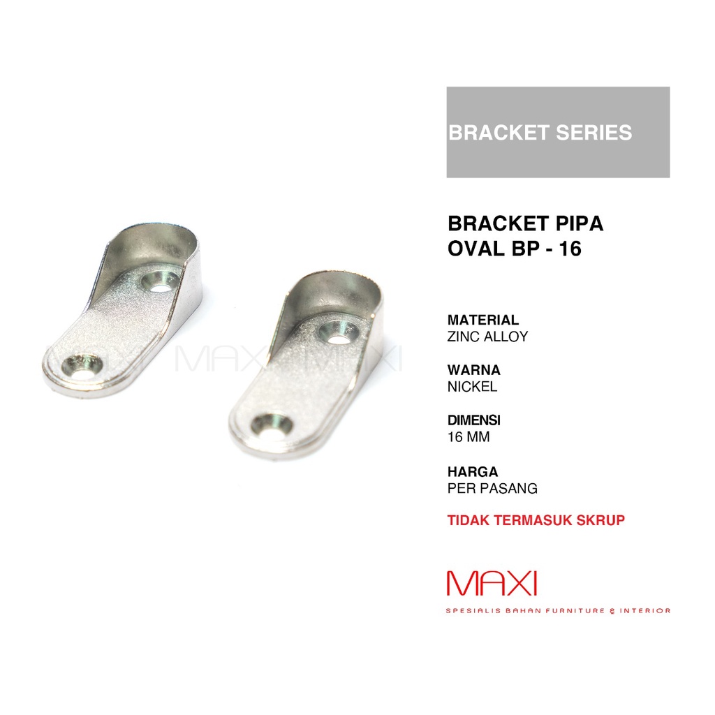 Jual HUBEN Braket Pipa Oval BPO-16 | Shopee Indonesia