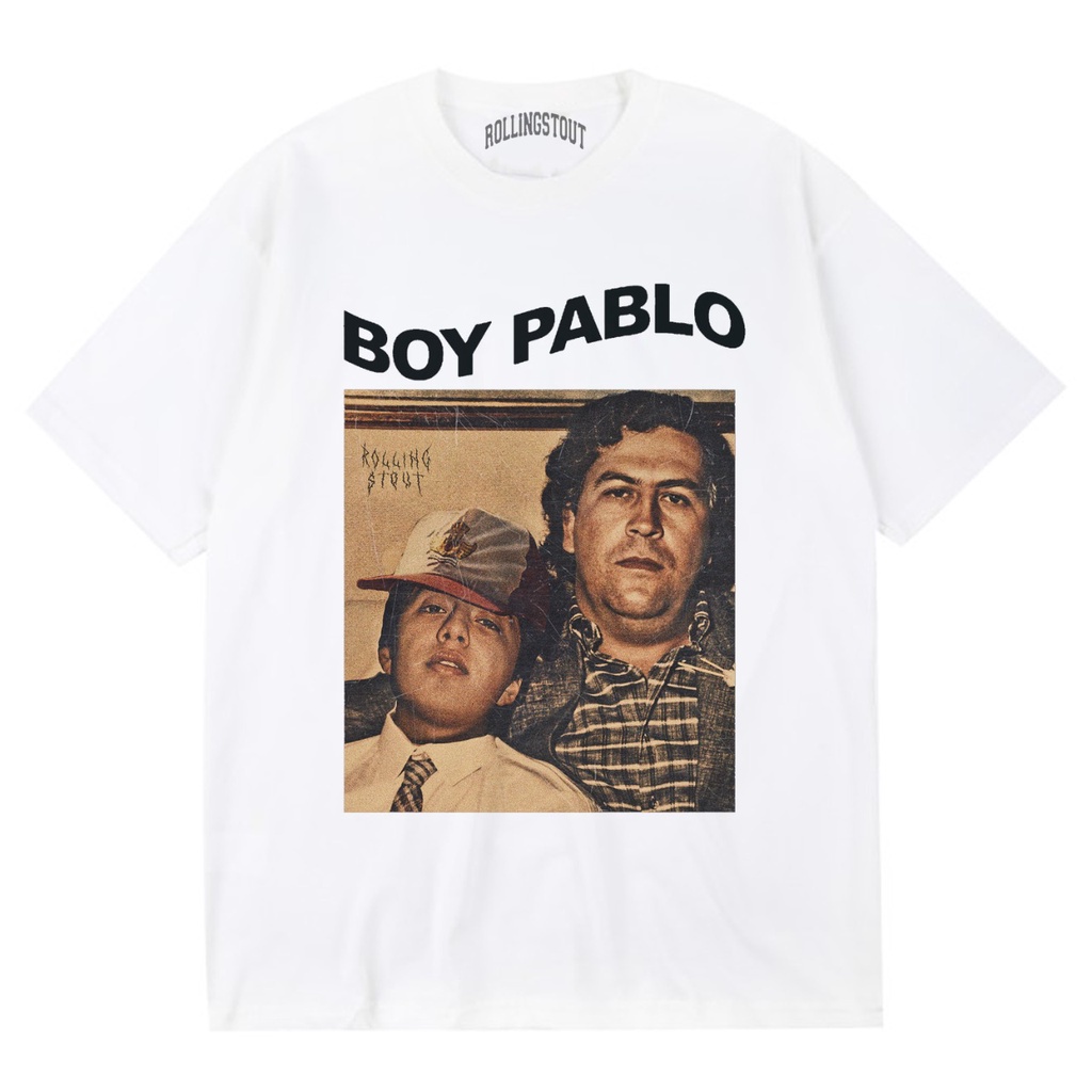 Jual Rollingstout Tshirt - Boy Pablo Escobar | Parodi Band & Film ...