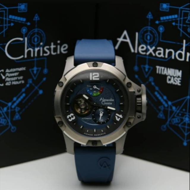 Jual ALEXANDRE CHRISTIE AC6295 TITANIUM BLUE AUTOMATIC PRIA.ORIGINAL ...