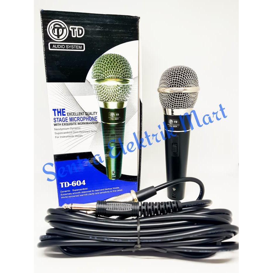 Jual Mic TD-604 Microphone kabel | Shopee Indonesia