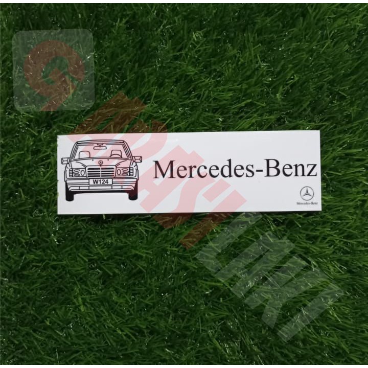 Jual STICKER MERCEDES-BENZ W124 PANJANG TEMPEL DALAM KACA | Shopee ...