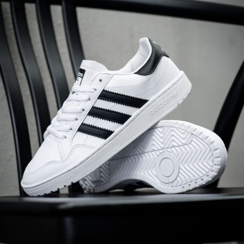 Jual Adidas Team Court White Black Original | Shopee Indonesia