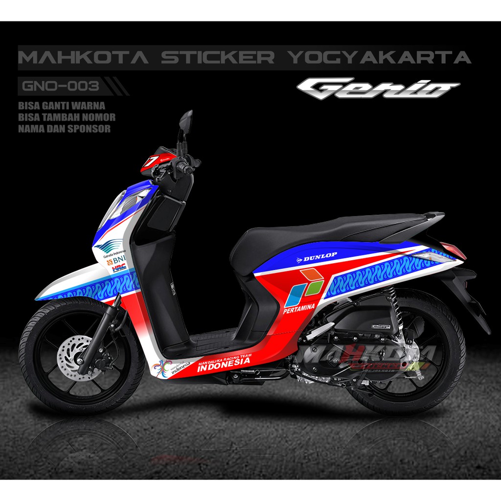 Jual Decal dekal sticker honda genio full body blok livery mandalika ...