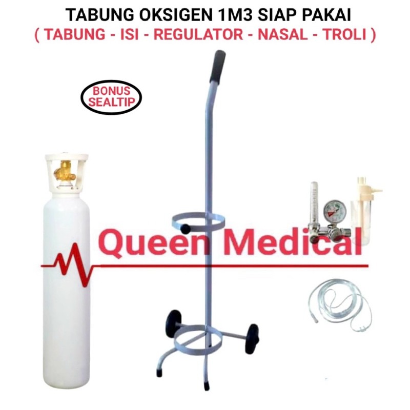 Jual Tabung Oksigen 1m3 Komplit Siap Pakai ( Khusus Ekpedisi/Luar Kota ) | Shopee Indonesia