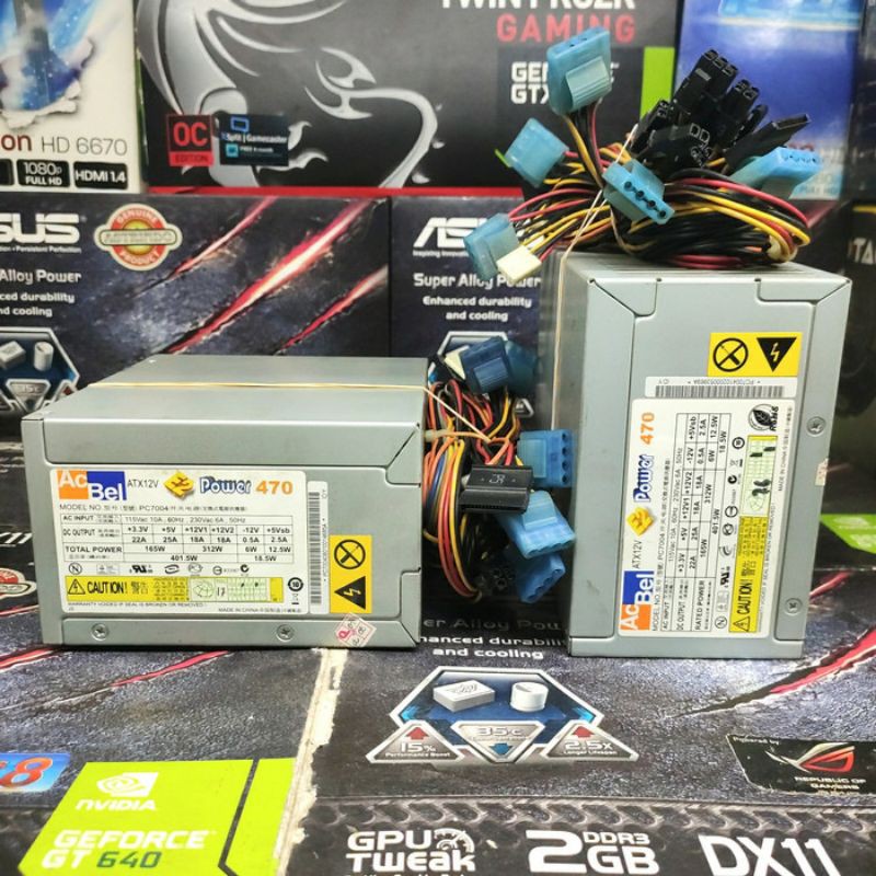 Jual Power Supply PSU Komputer ACBEL 470Watt Pure Include Power Pin VGA ...