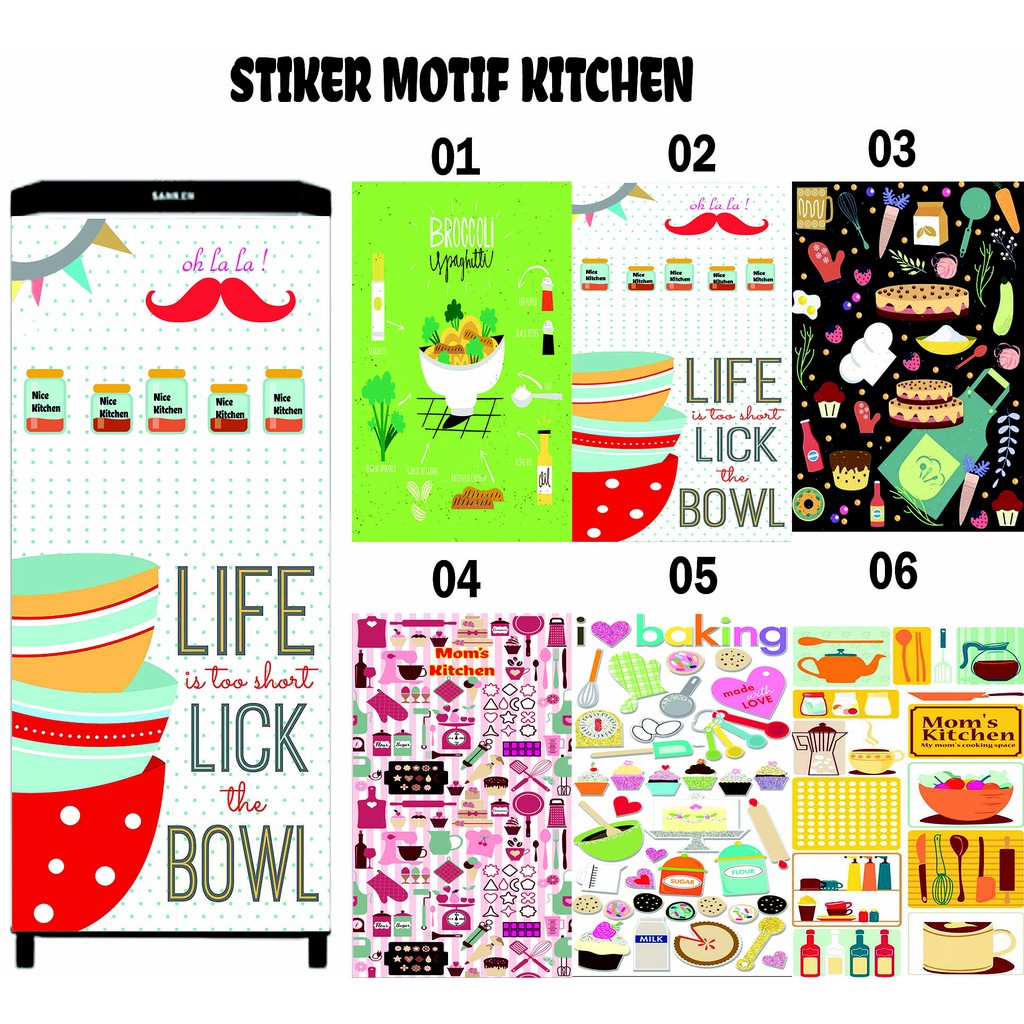 Jual Variasi stiker kitchen terbaru 1 / 2 pintu | Shopee Indonesia