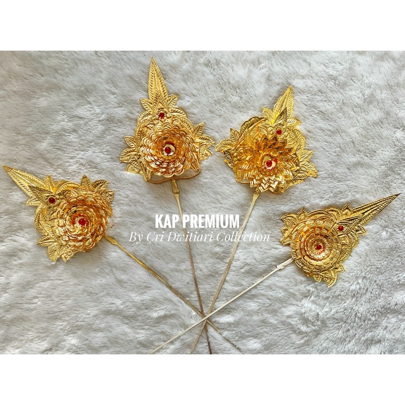 Jual Kap/ Cap/ Kap Ujung Payas Pengantin Bali Emas Lancip | Shopee ...