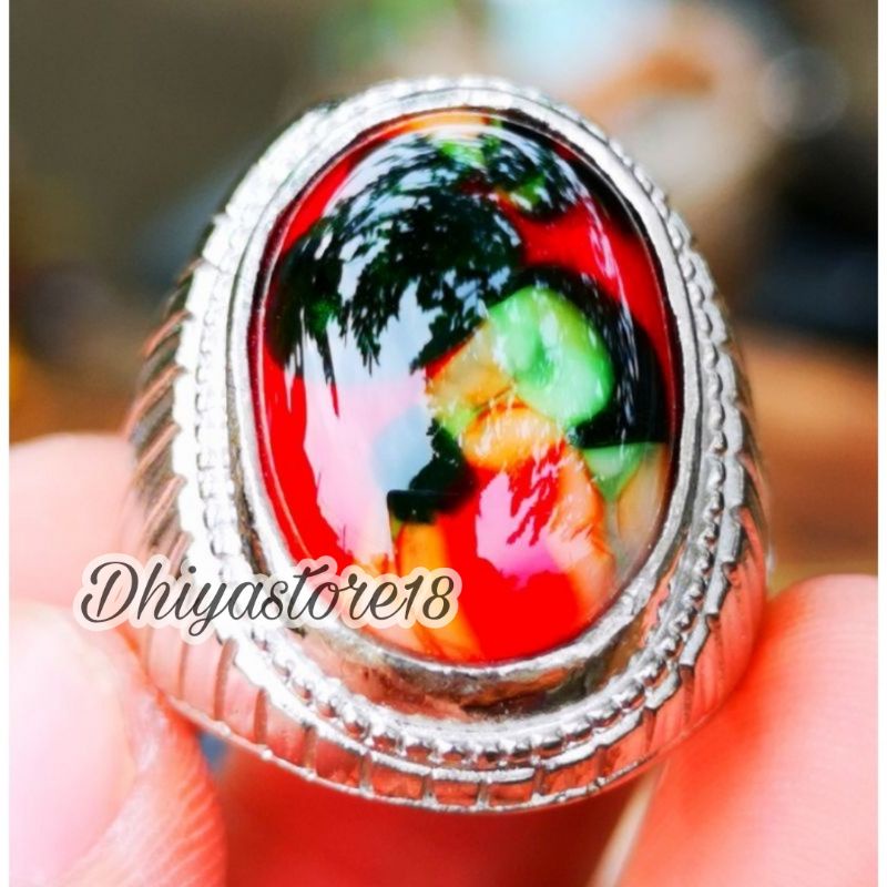 Jual Batu Permata Natural Batu Akik Pancawarna edong asli Crystal ...