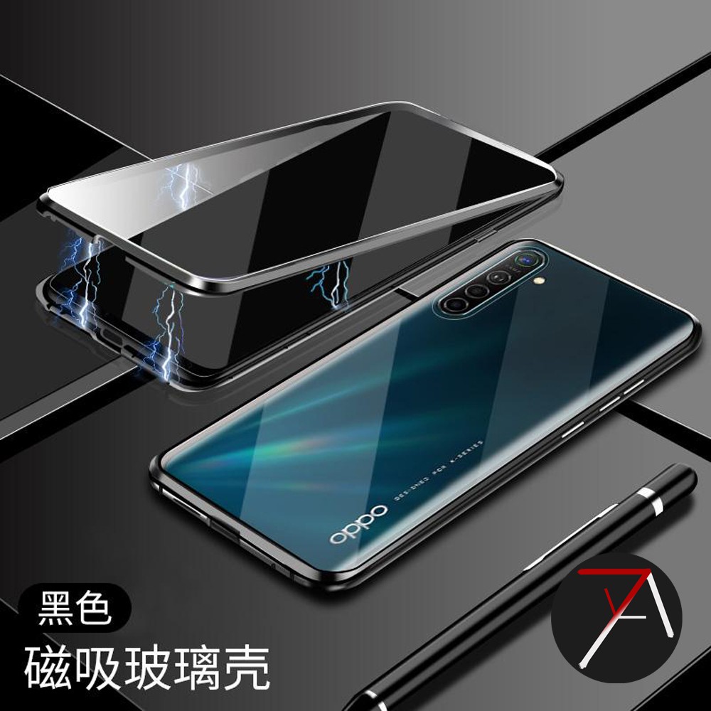 Jual Realme XT Luxury Magnetic Case Metal Glass Back Cover Casing 2 in ...