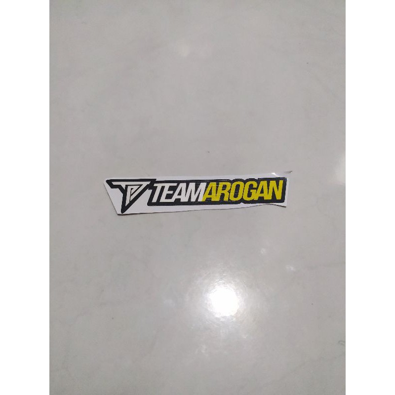 Jual Stiker TEAM AROGAN Bahan Tekstur Exclusive printing Anti air ...