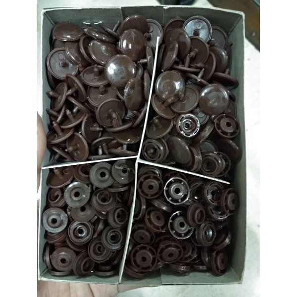 Jual Kancing Snap / Kancing Cetet Plastik 1515 ( 1 kotak = 1 gross ...