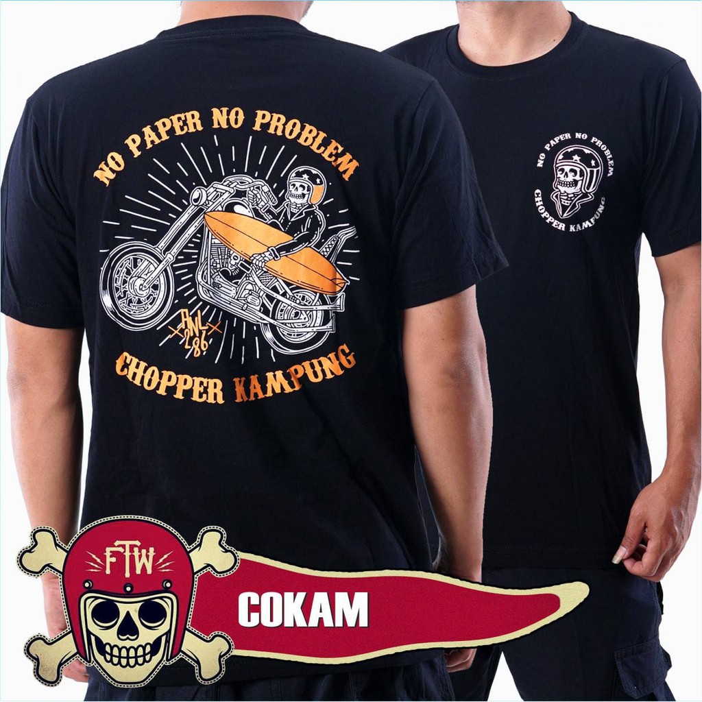 Jual KAOS MOTOR HONDA CB 100 CHOPPER KAMPUNG KLASIK CLASSIC BIKE HOBI MOTOR KLASIK HITAM ...