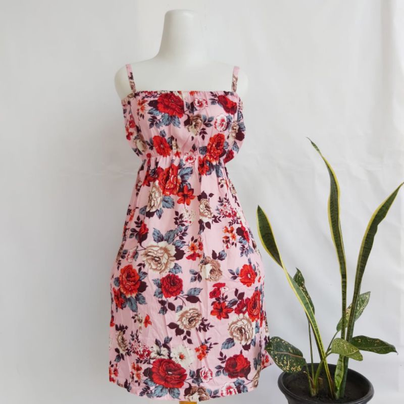 Jual Dress Daster Kemben Bali Rayon Rumah Rumahan Pendek Wanita Adem ...