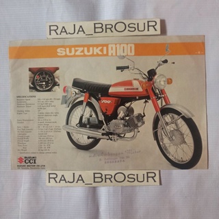 Jual Poster brosur katalog flyer jadul lawas Suzuki A100 A 100/Suzuki A80 A 80/Suzuki A5 4Speed ...