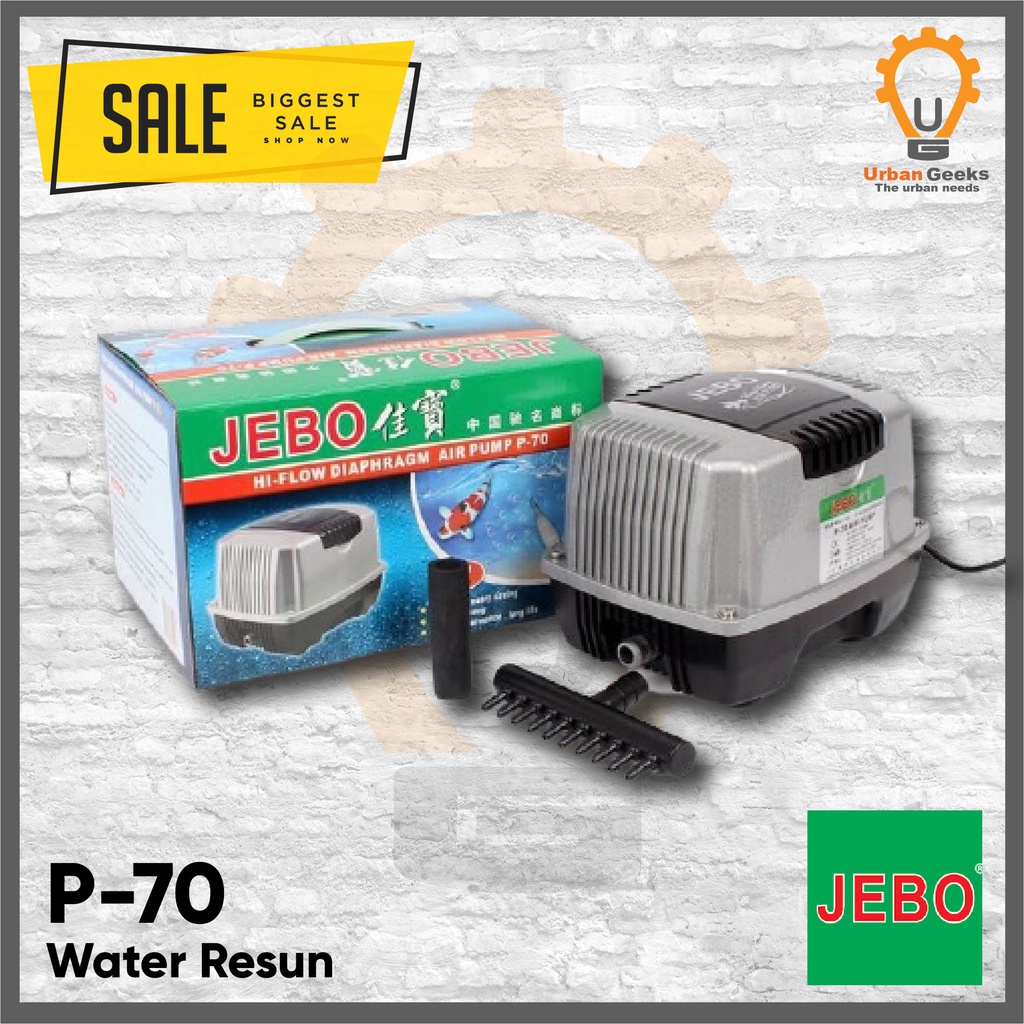 Jual Pompa Udara Aerator Jebo P70 HiBlow Air Pump Blower | Shopee Indonesia