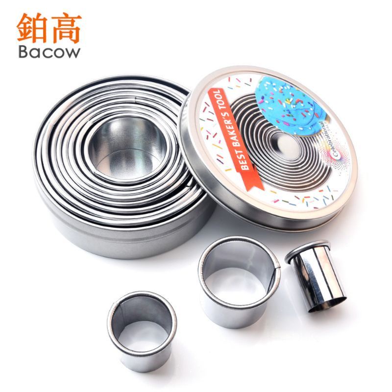 Jual 11pcs ring cookies cutter stainless / ring cutter | Shopee Indonesia