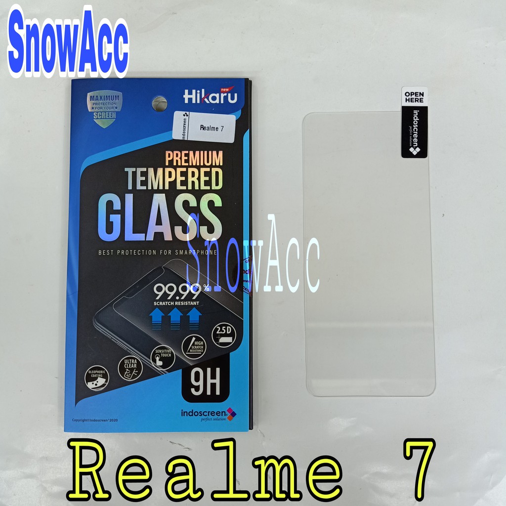 Jual Hikaru Anti Gores Tempered Glass Realme 7 Anti Gores Kaca | Shopee Indonesia