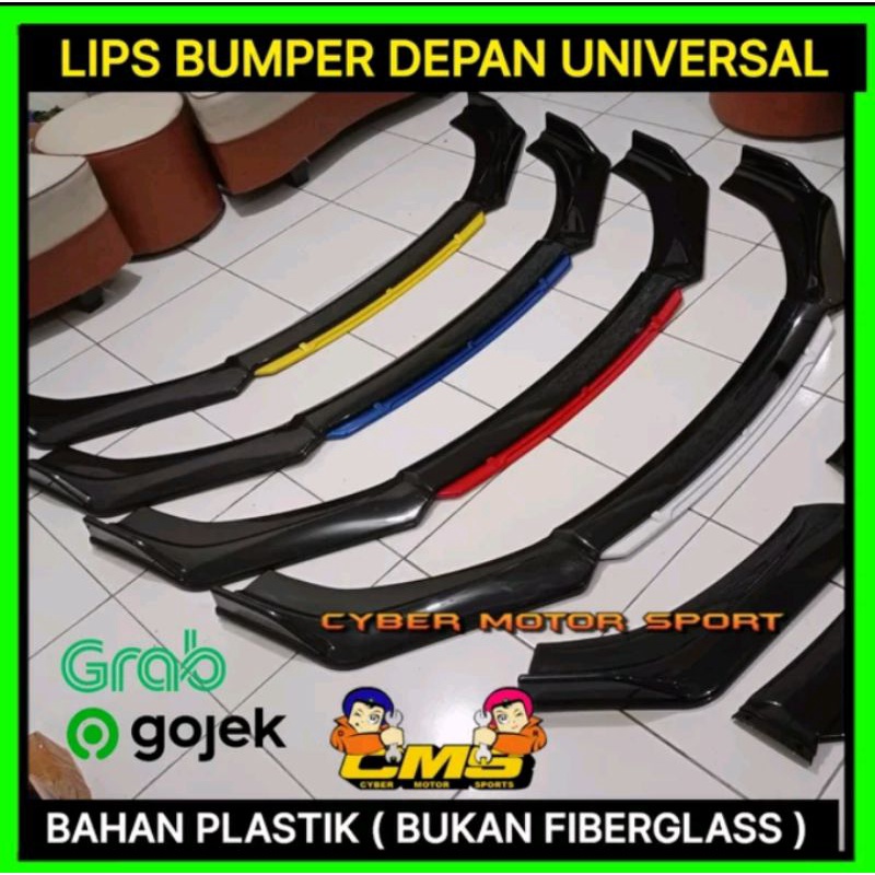 Jual front lips bumper universal. lips bumper plastik winglet depan ...