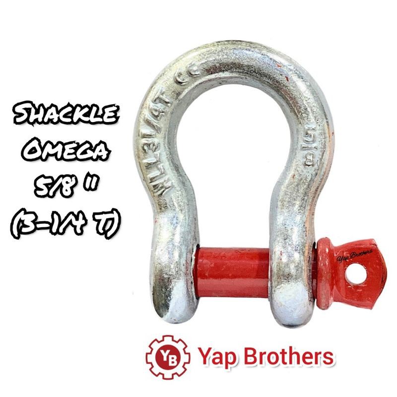 Jual Shackle atau Sakel Omega ukuran 5/8 kekuatan 3.5 ton, kuat, ringan ...