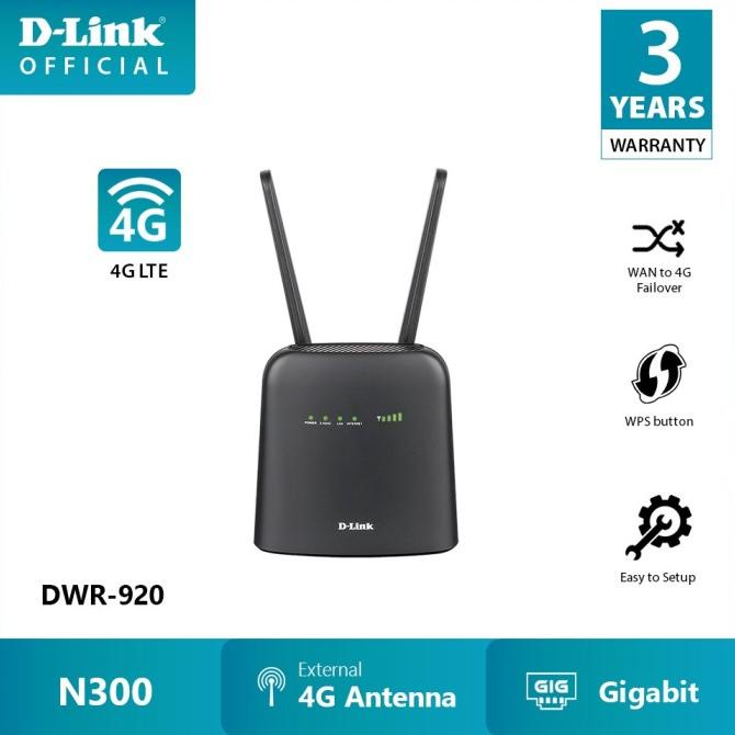 Jual D-Link DWR-920 Wireless N300 4G LTE Router | Shopee Indonesia