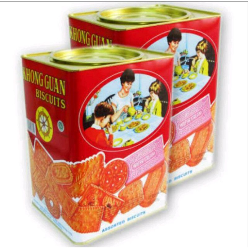 Jual Khong Guan biscuits kaleng kotak merah 1600 gram | Shopee Indonesia
