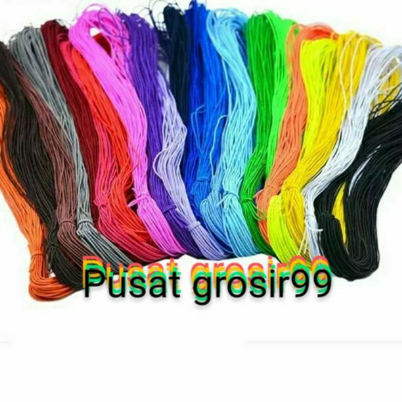Jual Bahan Craft Tali Karet Elastis Bulat Premium Quality Bahan Untuk ...