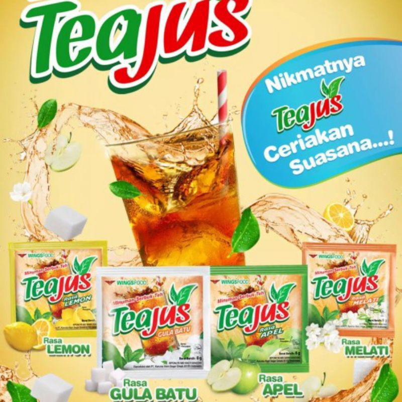 Jual tea juz aneka rasa/promo tea jus minuman serbuk 1 sachet/ MINUMAN ...