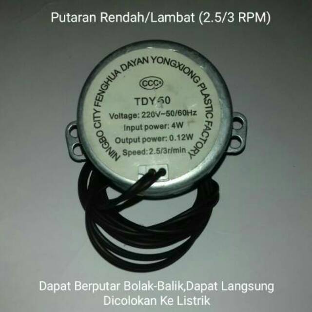 Jual Dinamo/Motor Rotari Kipas Angin/Mesin Alat Tetas Telur/Motor ...