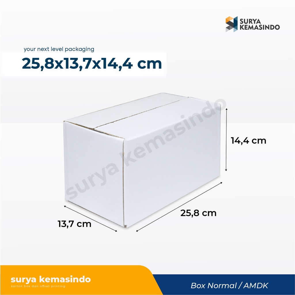 Jual Box 25,8x13,7x14,4 cm (amdk 24x120ml) Kardus/Karton/kardus/kemasan ...