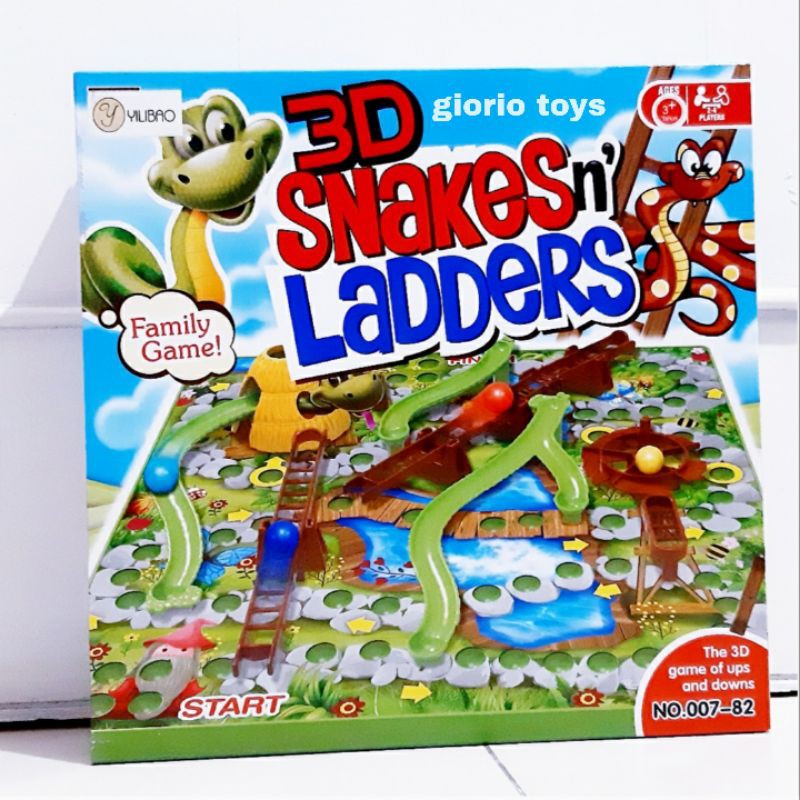 Jual Mainan Ular Tangga 3 Dimensi 3D Snakes And Ladders 007-82 / Mainan ...
