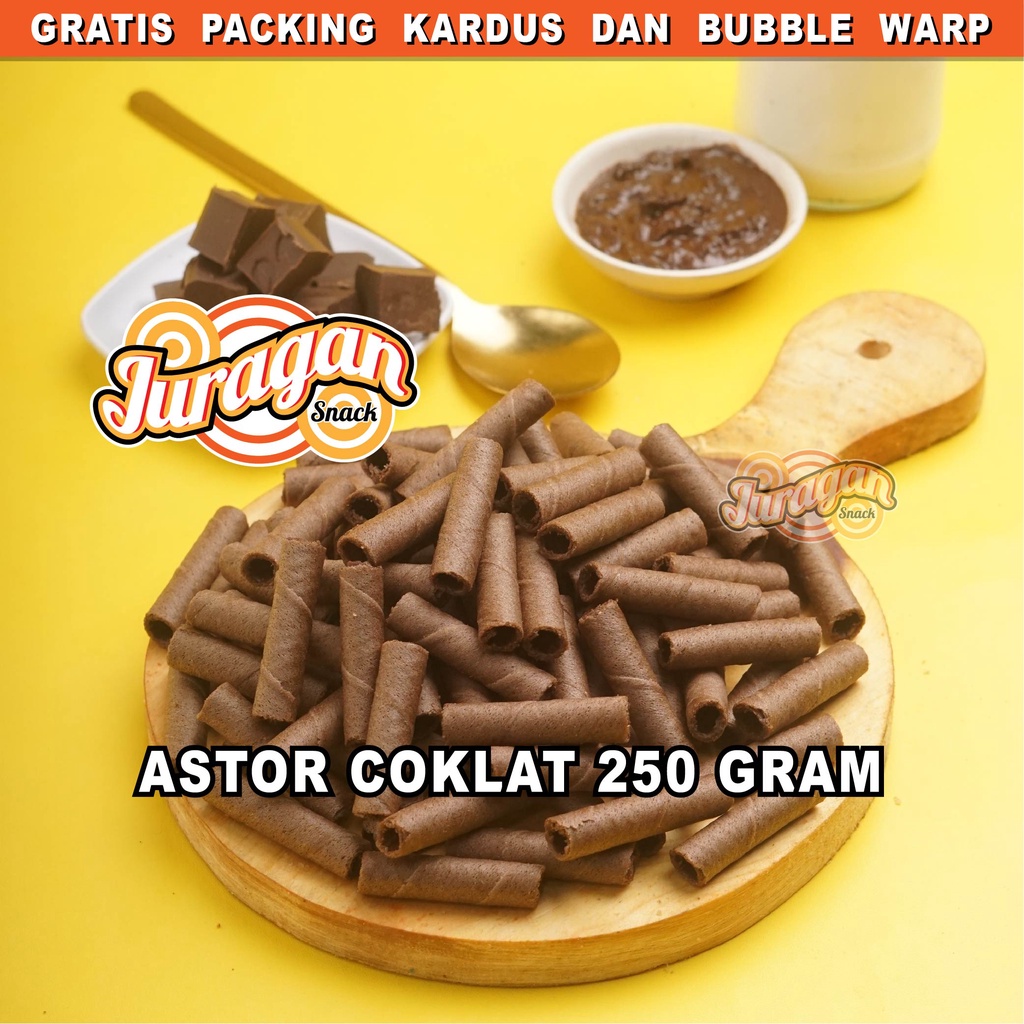 Jual ASTOR COKLAT 250 GRAM snack kiloan makanan ringan jajanan cemilan ...