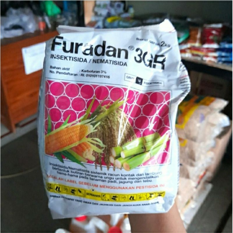 Jual insektisida tabur furadan 3gr 2kg pembasmi hama tanaman | Shopee ...