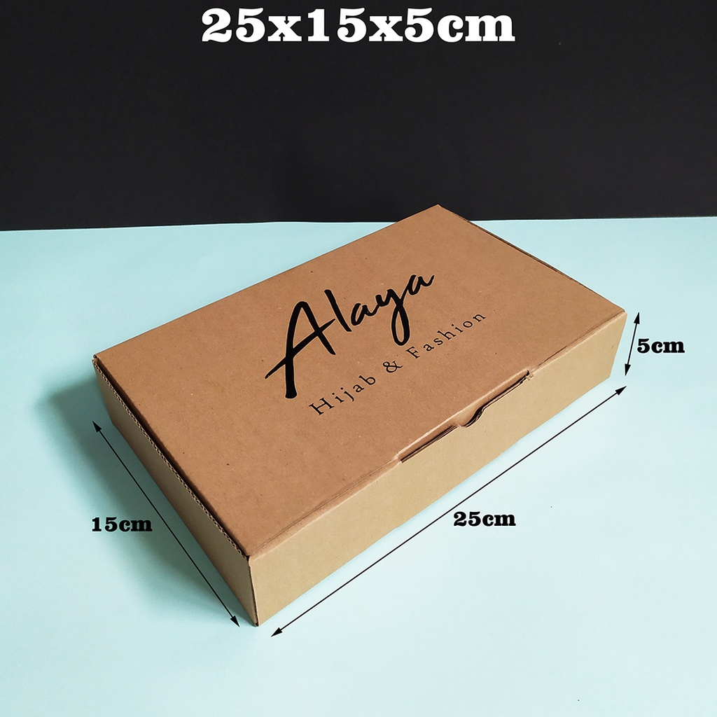 Jual CUSTOM SABLON LUSINAN BOX KARDUS 25X15X5 CM (BOX + SABLON ...