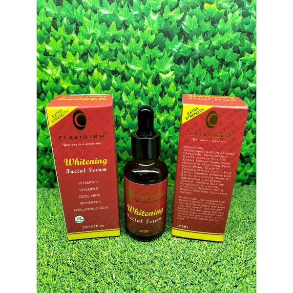 Jual SERUM CLARIDERM / WHITENING FACIAL SERUM CLARIDEM 30 ML SATUAN ...