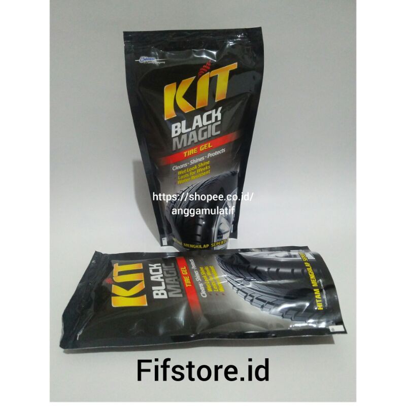 Jual KIT BLACK MAGIC TIRE GEL POUCH 200 ML / PENGKILAP BAN MOTOR ...